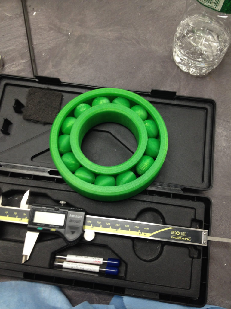 3D Printing a functional 4" PLA ball bearing on AndyMaker.com